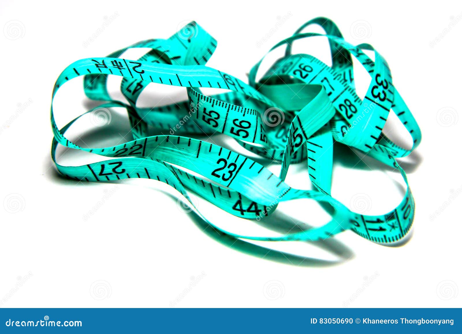 Closeup View of Green Tape Measure Stock Photo - Image of millimeter ...