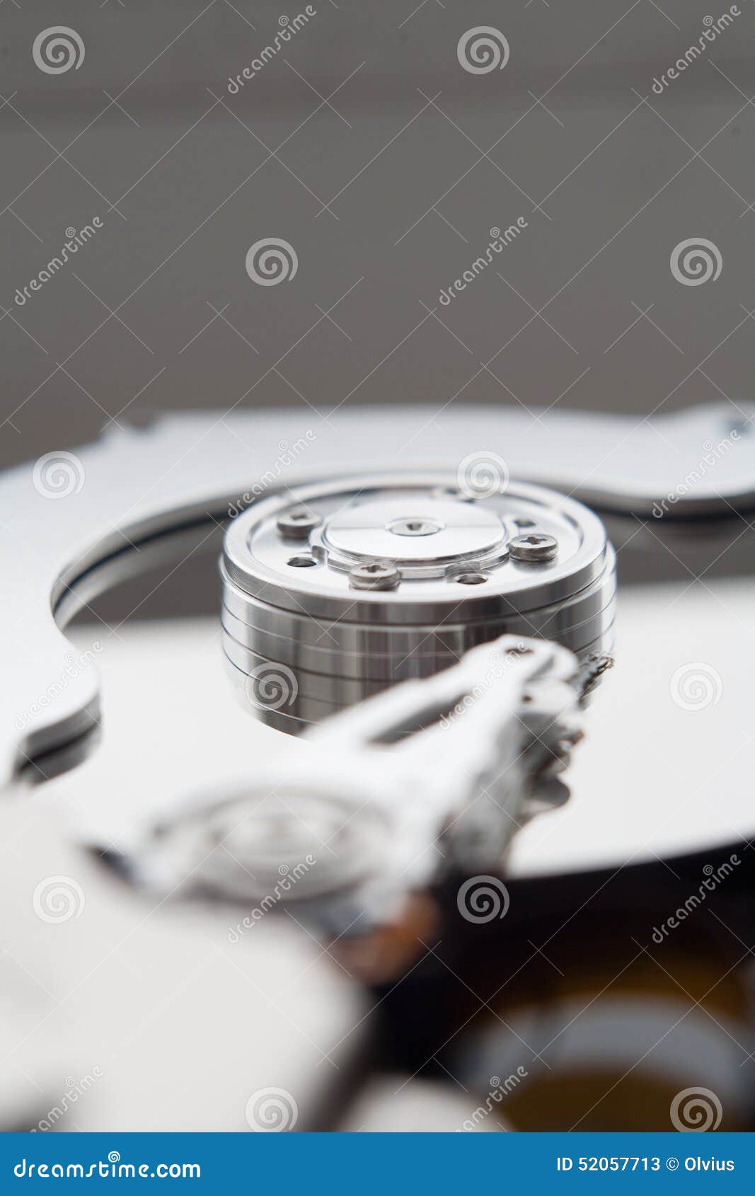 Closeup View of Hdd Cylinder Stock Image - Image of drive, harddisk ...