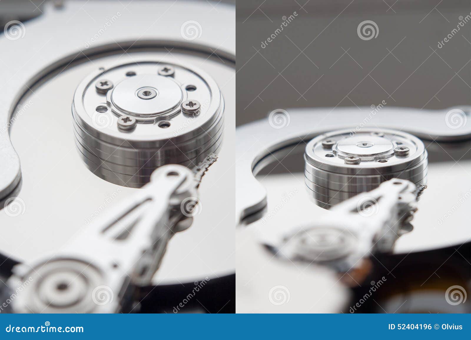 Closeup View of Hdd Cylinder Stock Photo - Image of internet, blue ...