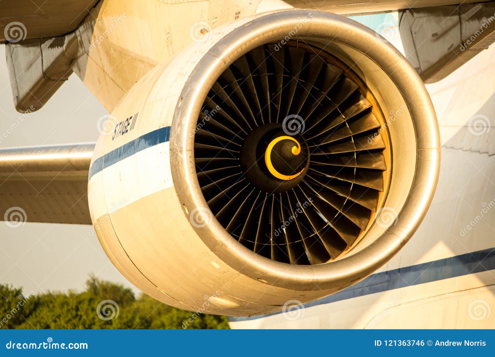 Giant Aircraft Engine stock photo. Image of transport - 121363746