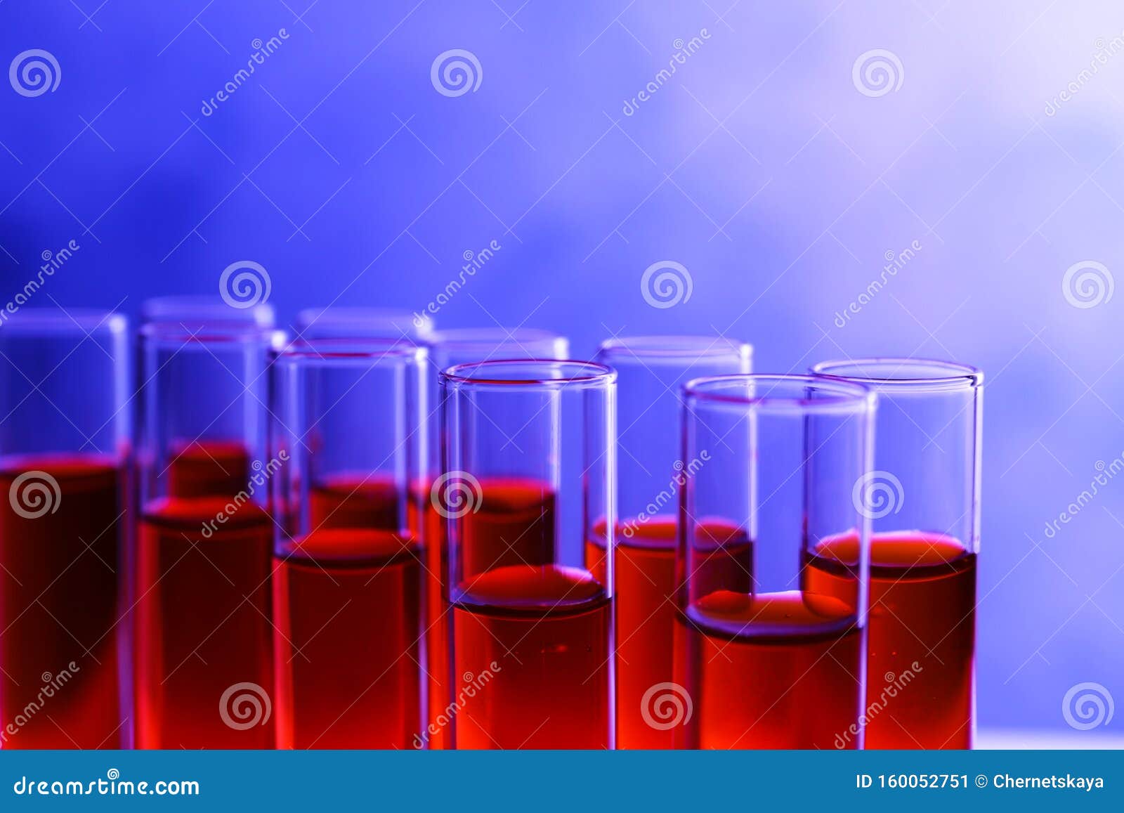 Many Test Tube Setup At Automatic Sample Concentrator Machine Device ...