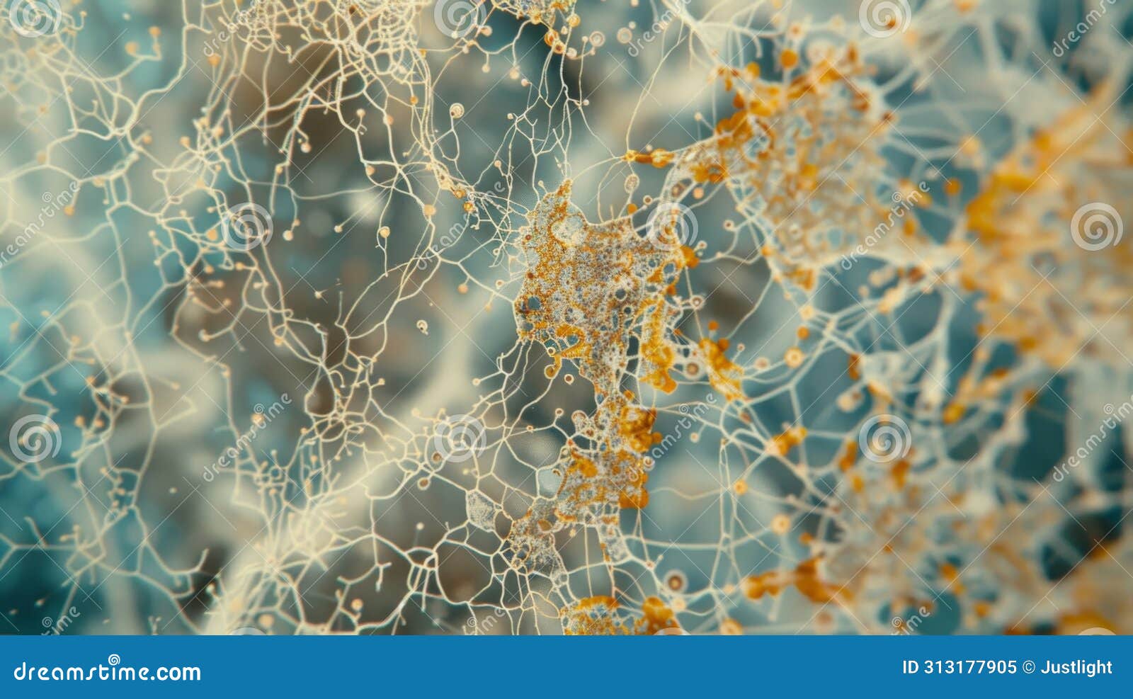 A Closeup View Of A Microscope Slide Reveals A Complex Network Of ...