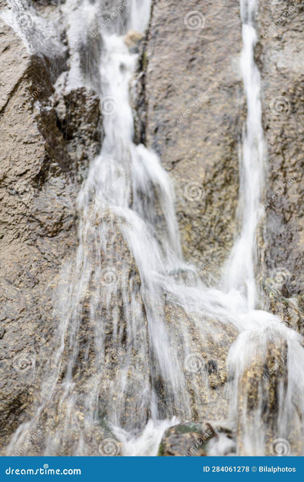 Closeup View of a Motion Blurred Waterfall Stock Photo - Image of ...
