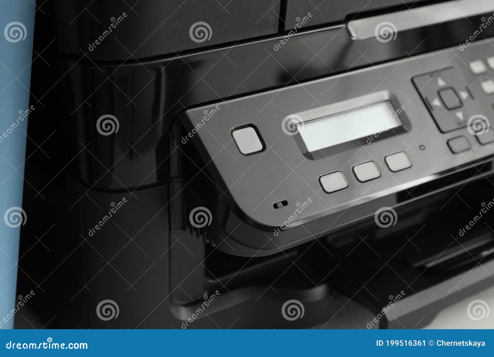 Closeup View of New Modern Printer with Control Panel Stock Image ...