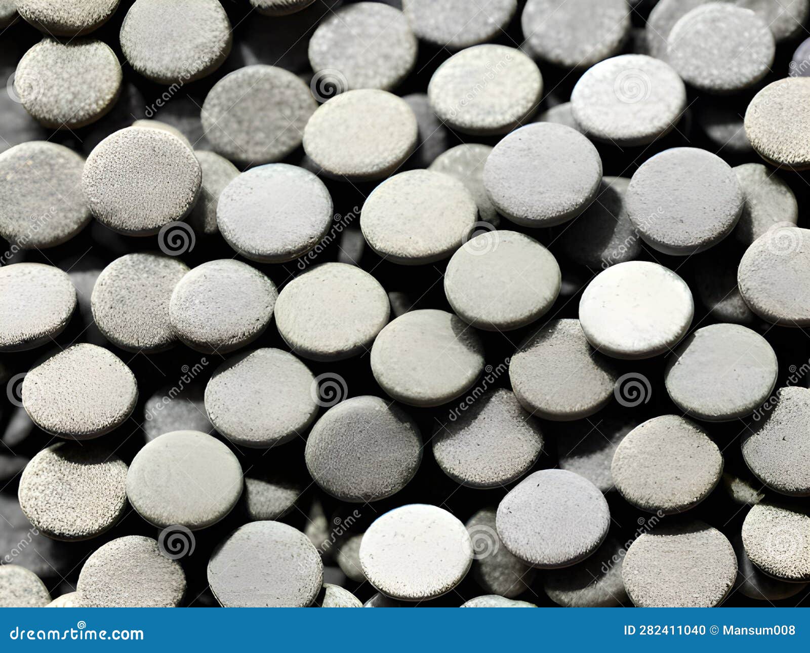 Closeup View of Pebbles on the Ground, Ai Generated Stock Illustration ...