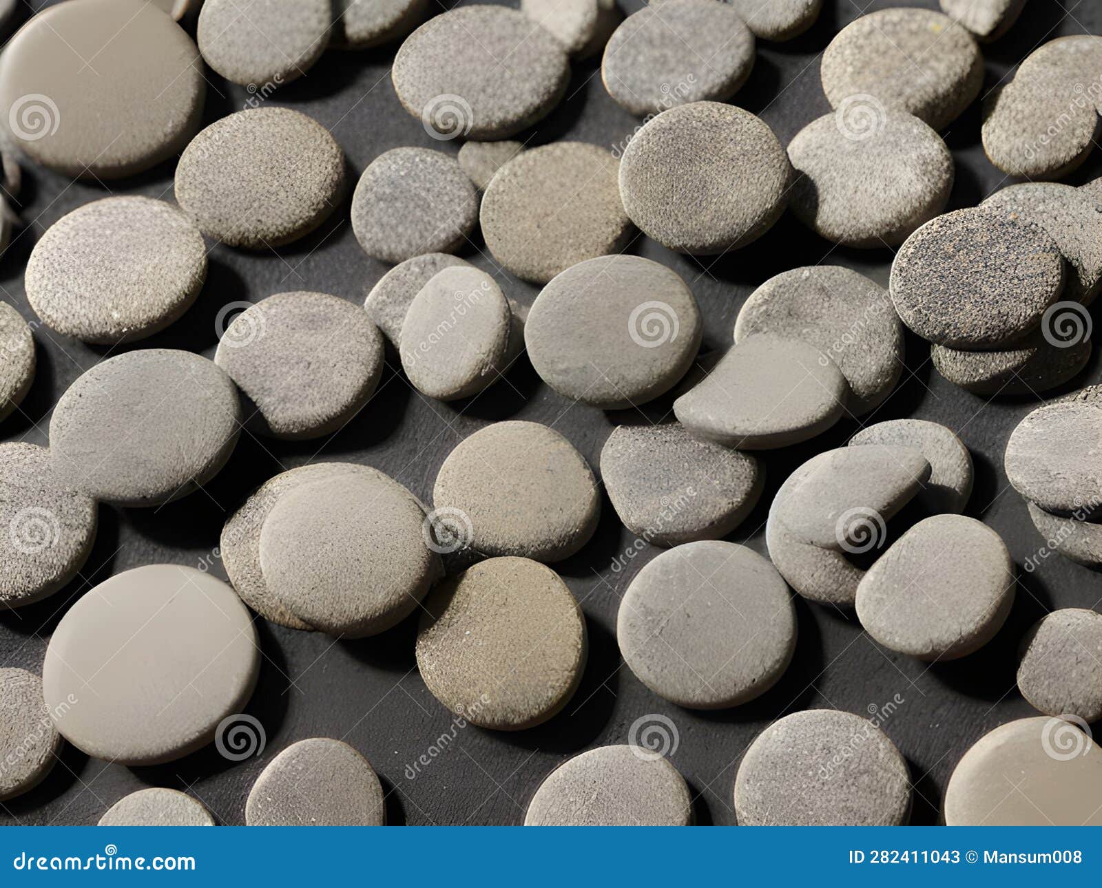 Closeup View of Pebbles on the Ground, Ai Generated Stock Illustration ...