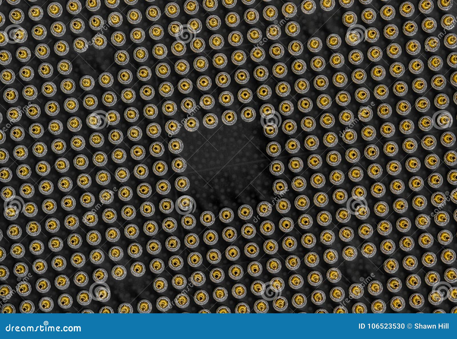 CPU Pin Grid Array - Medium Tilted - Bottom of Computer Microprocessor ...