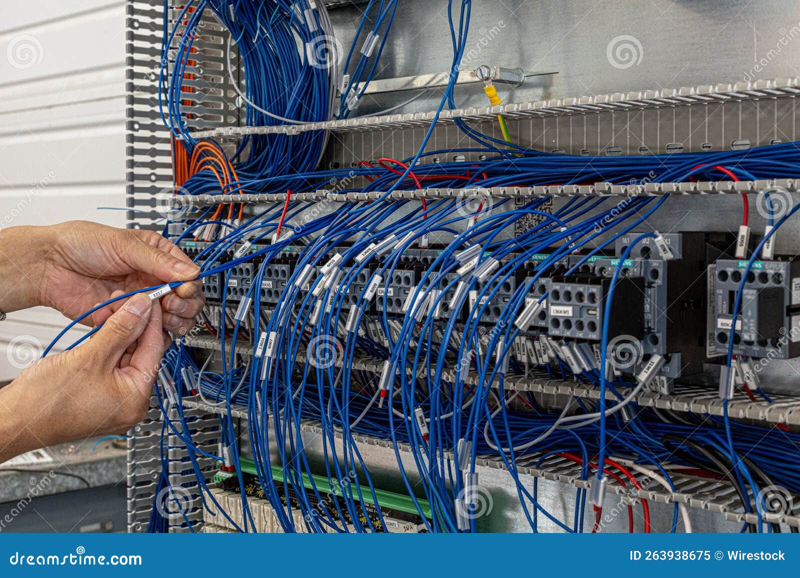 Closeup View of a Process of Insertion of a Tag Number To Locate ...