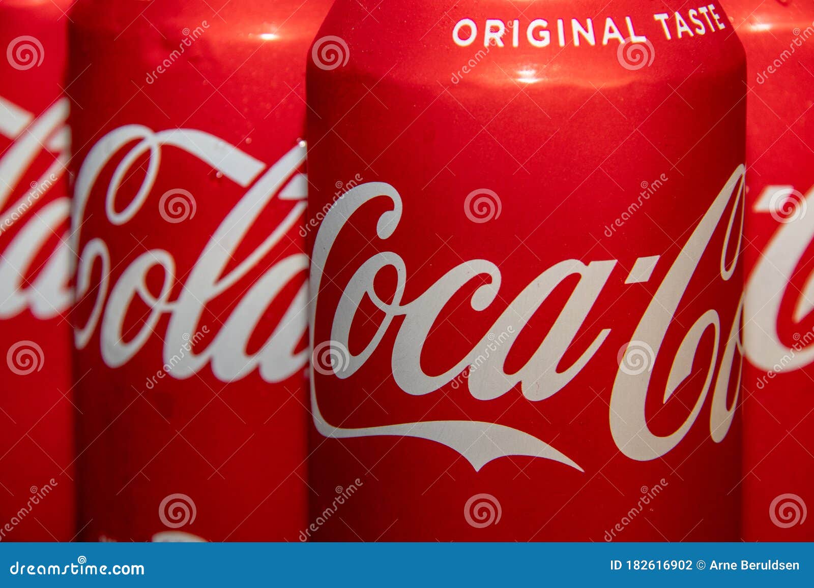 Closeup View of Several Cans of Coca Cola Editorial Photography - Image ...