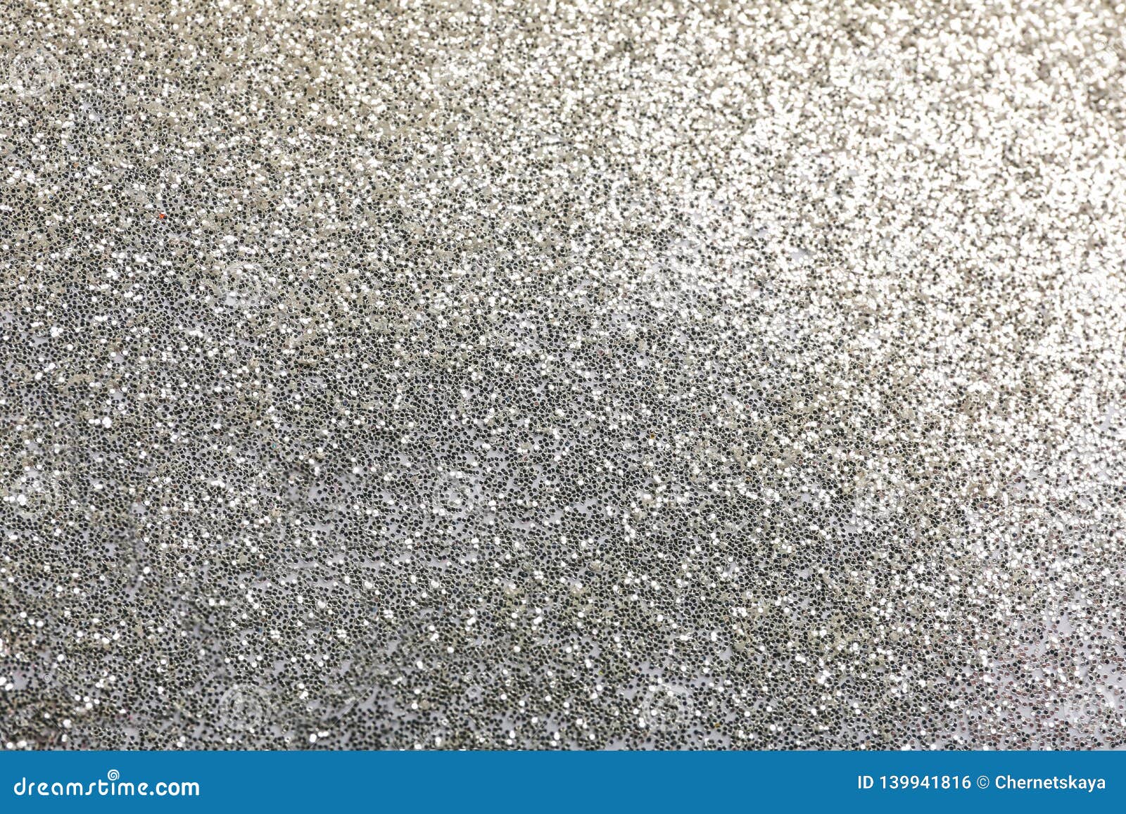 Closeup View of Sparkling Silver Glitter Stock Photo - Image of glowing ...