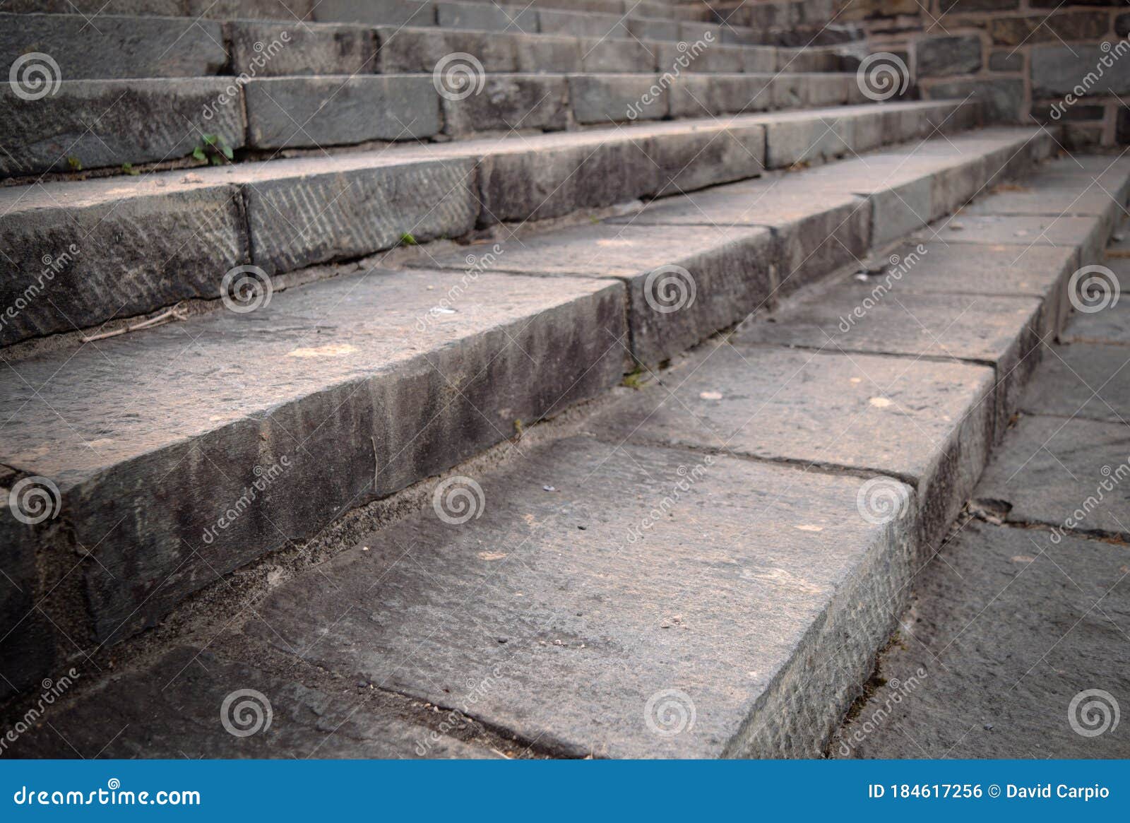 A Closeup View of Stone Steps Leading Upward Stock Photo - Image of ...