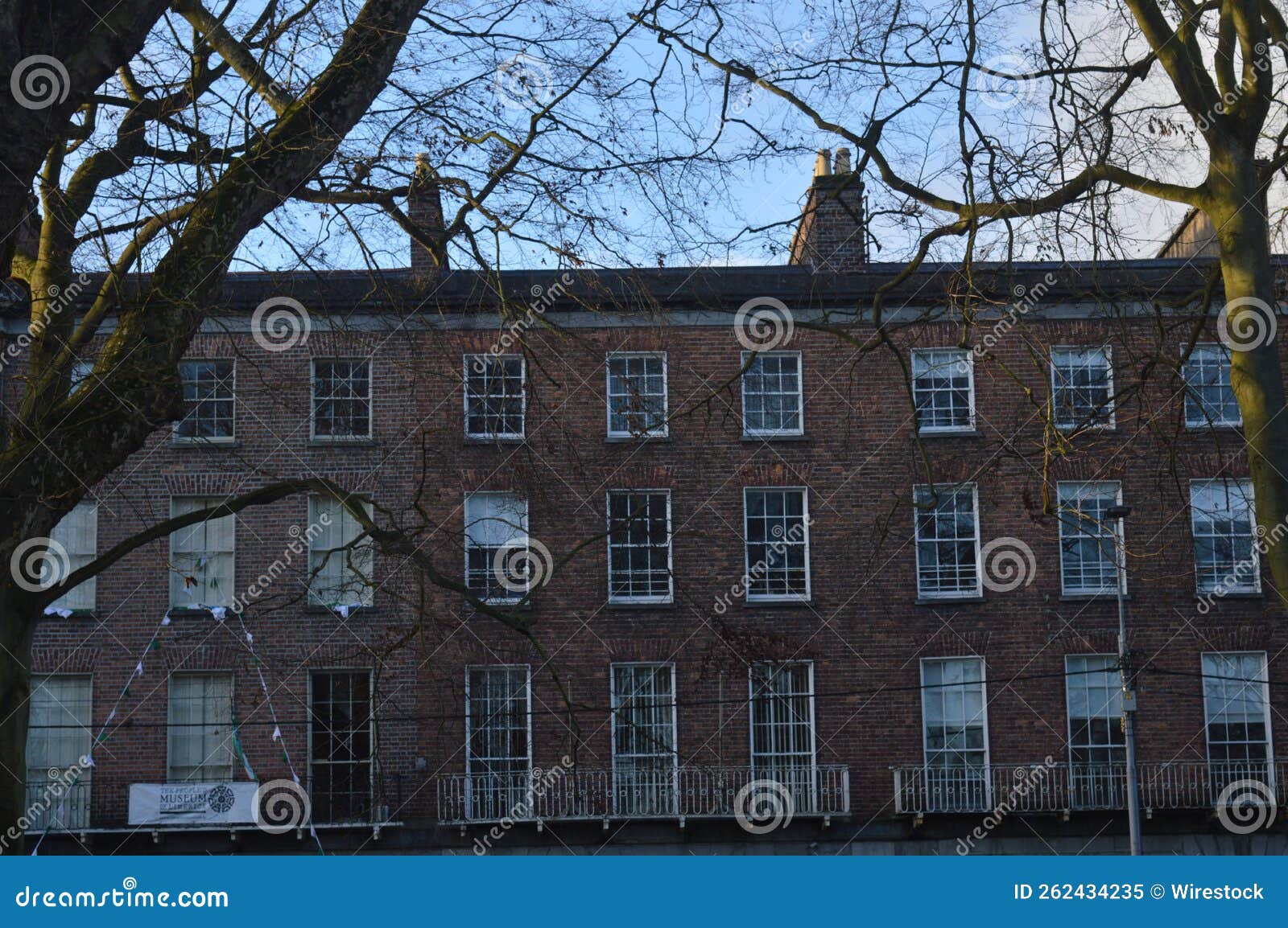 Closeup View of a Traditional Irish Building Facade Stock Image - Image ...