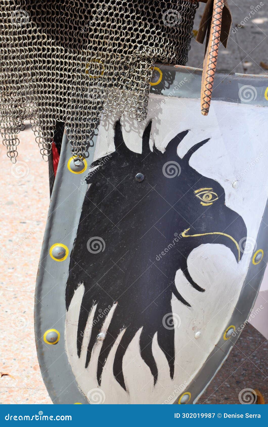 Closeup View on Traditional Medieval Knight Stock Image - Image of ...