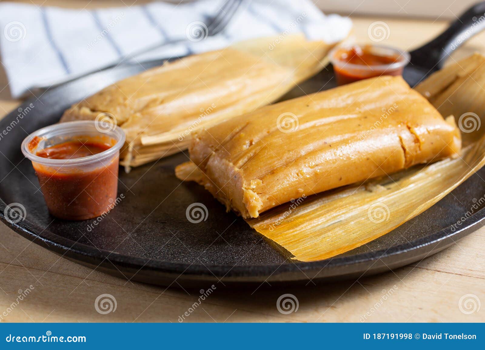 Tamales on comal stock photo. Image of fork, cast, kitchen - 187191998