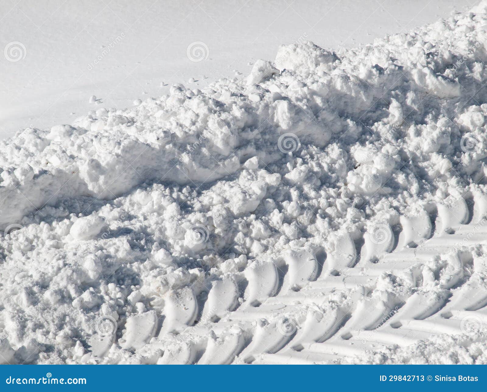 Snow track stock image. Image of pathway, snowfall, track - 29842713