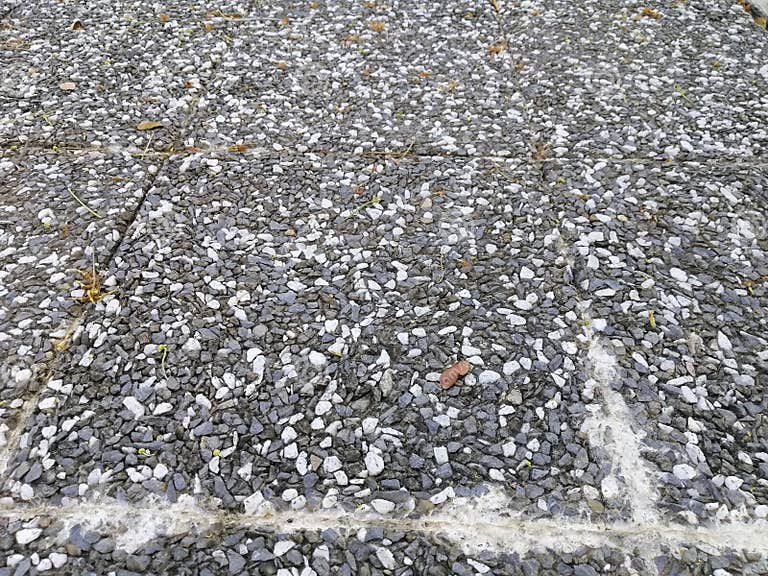 Closeup View of Walking Path Surface Material. Pattern and Texture ...