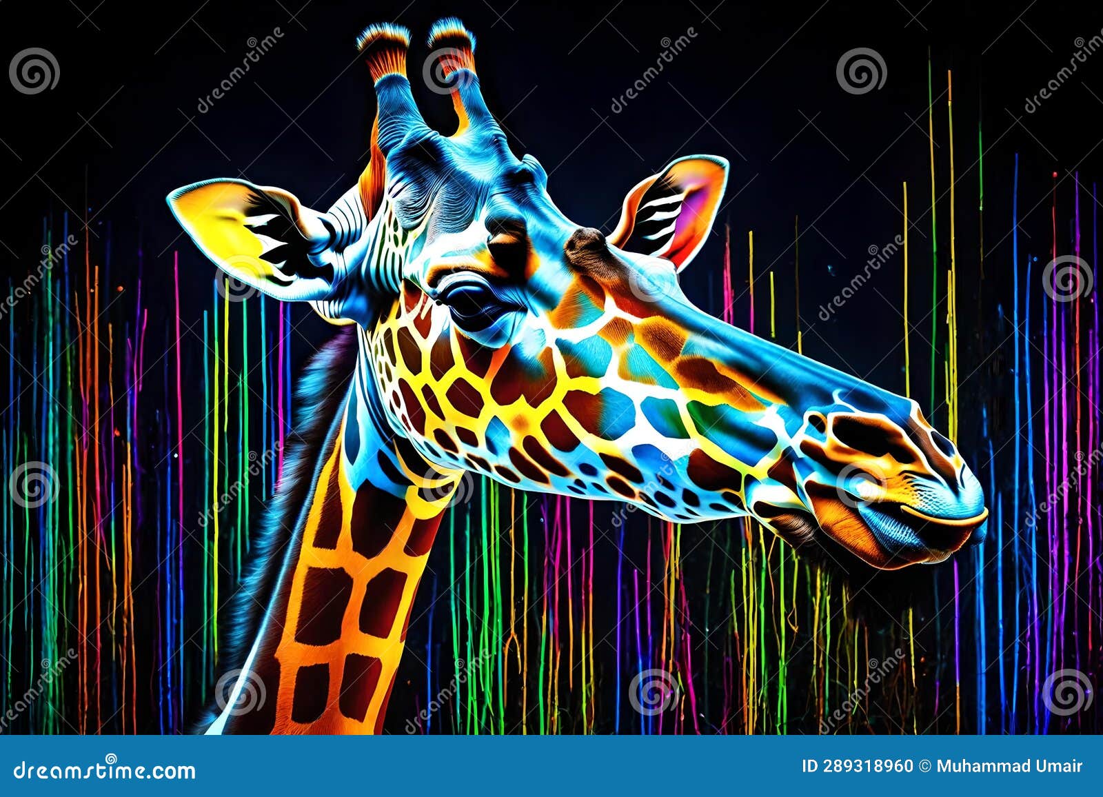 Closeup View of Zrafa Generated by AI Tool Stock Illustration ...
