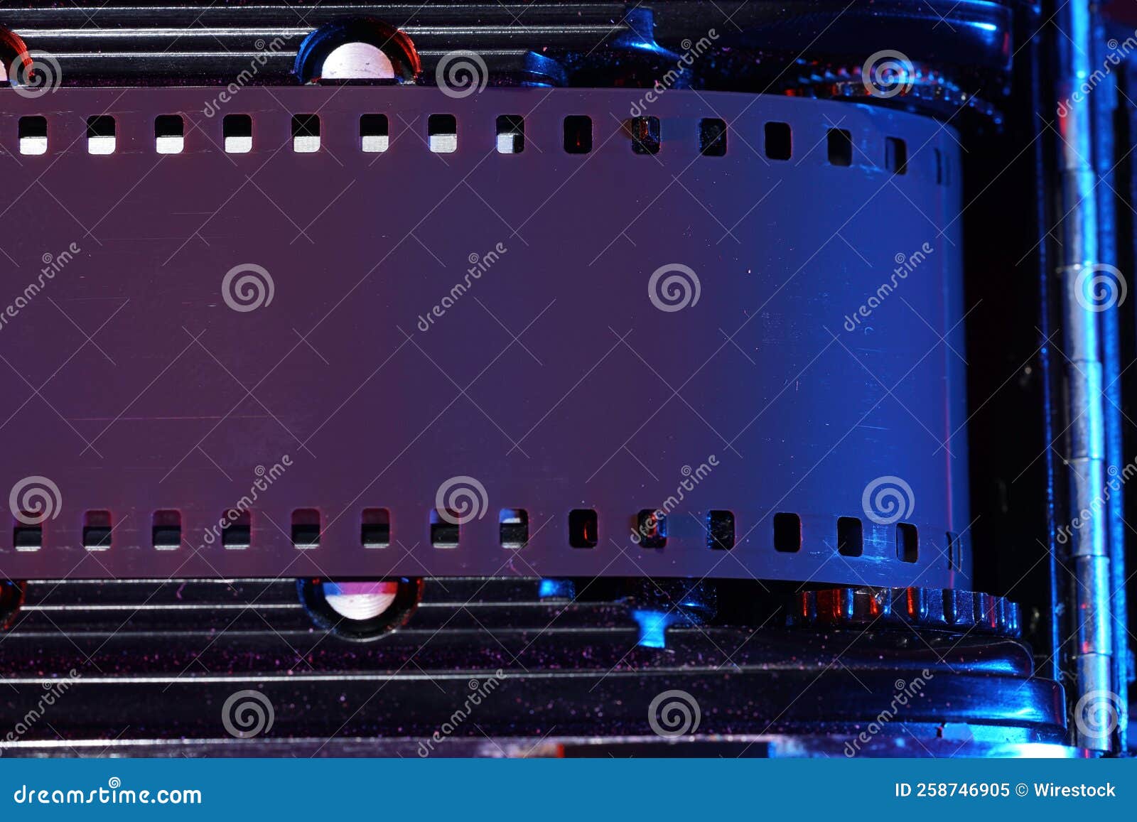 Closeup of a Vintage Film Frame Stock Image - Image of equipment ...