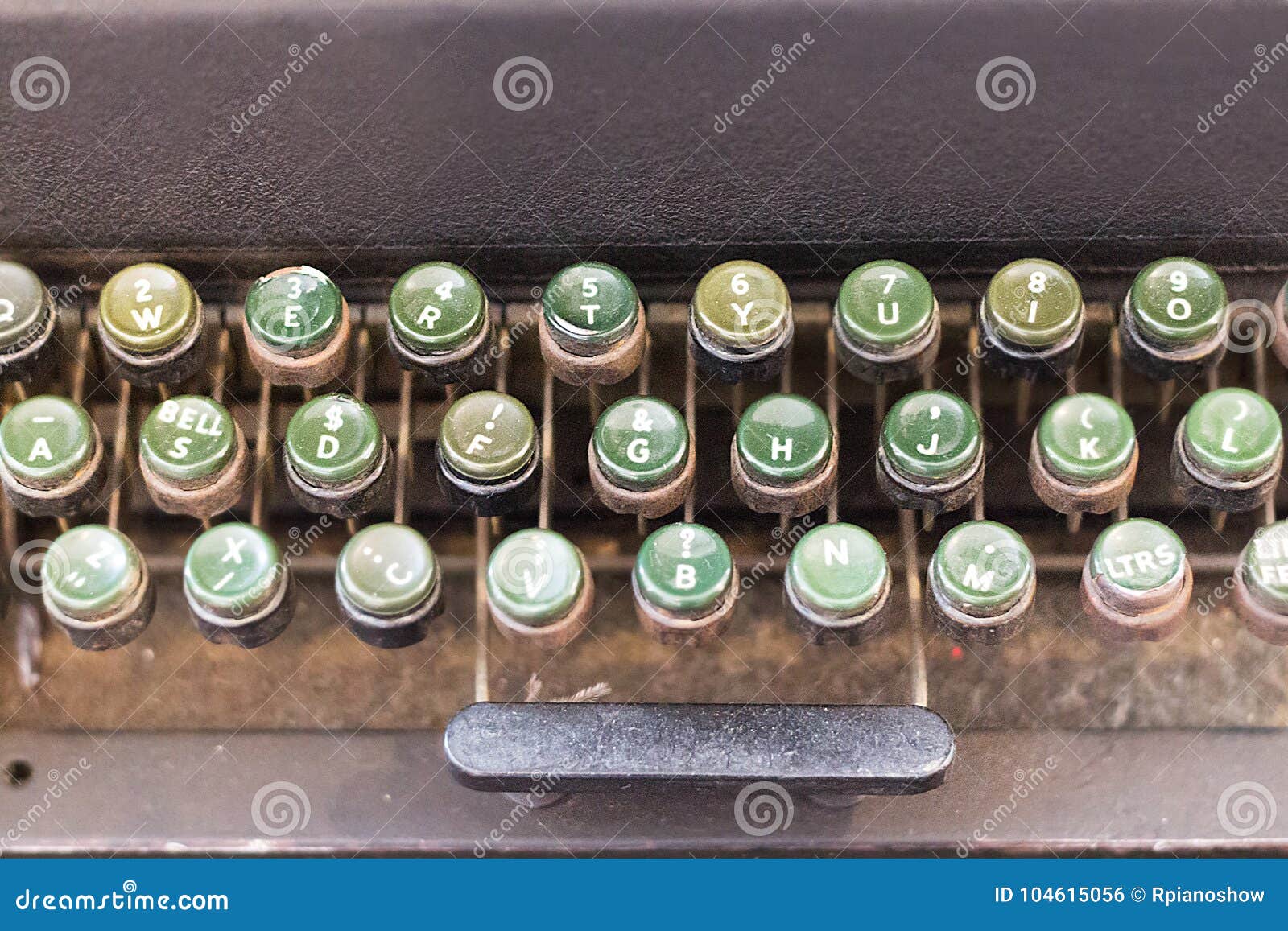 Teleprinter Keyboard Closeup Stock Photo - Image of agency, deco: 104615056
