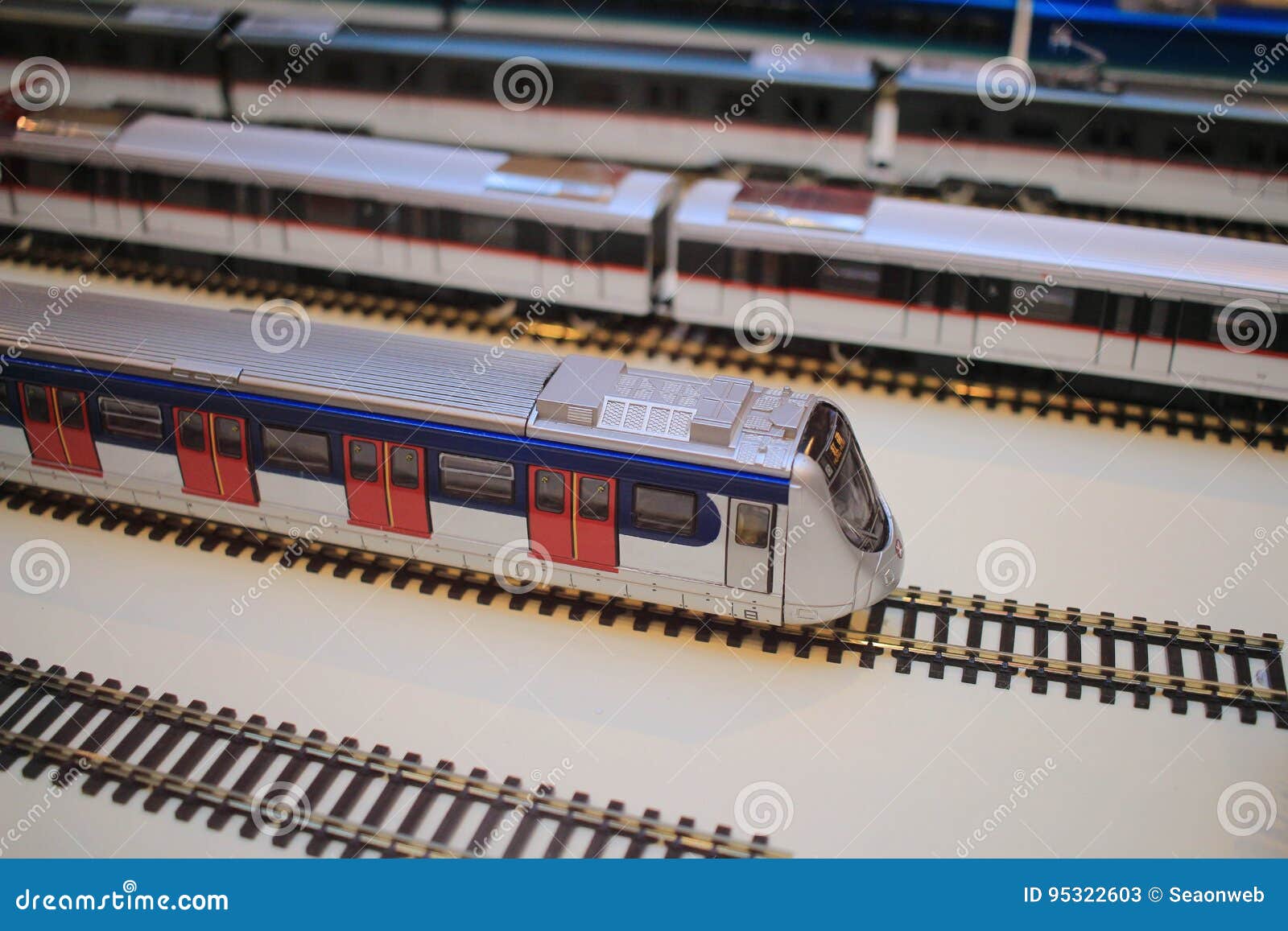 Closeup of a Vintage Model Train Editorial Stock Photo - Image of ...