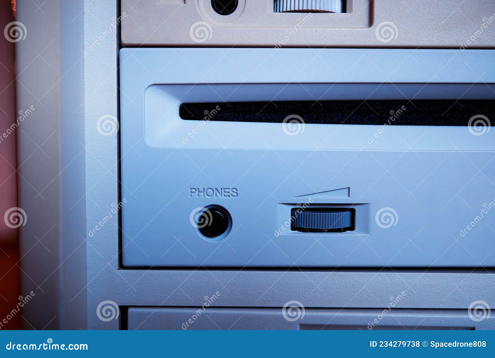 Closeup of Vintage Optical Drives Background Stock Photo - Image of ...