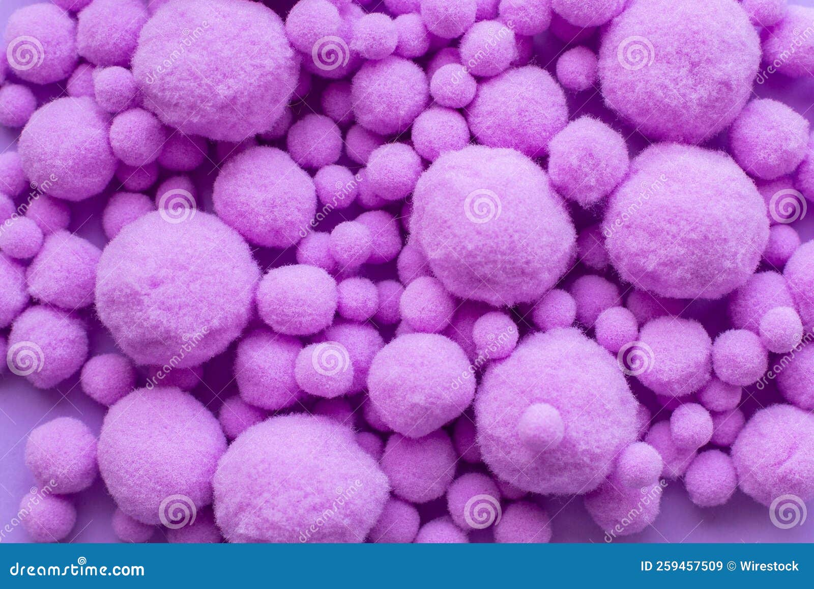 Closeup of Violet Balls of Different Sizes Stock Image - Image of sizes ...
