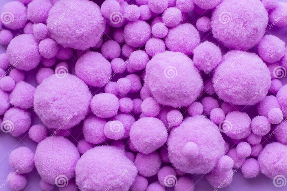 Closeup of Violet Balls of Different Sizes Stock Image - Image of sizes ...
