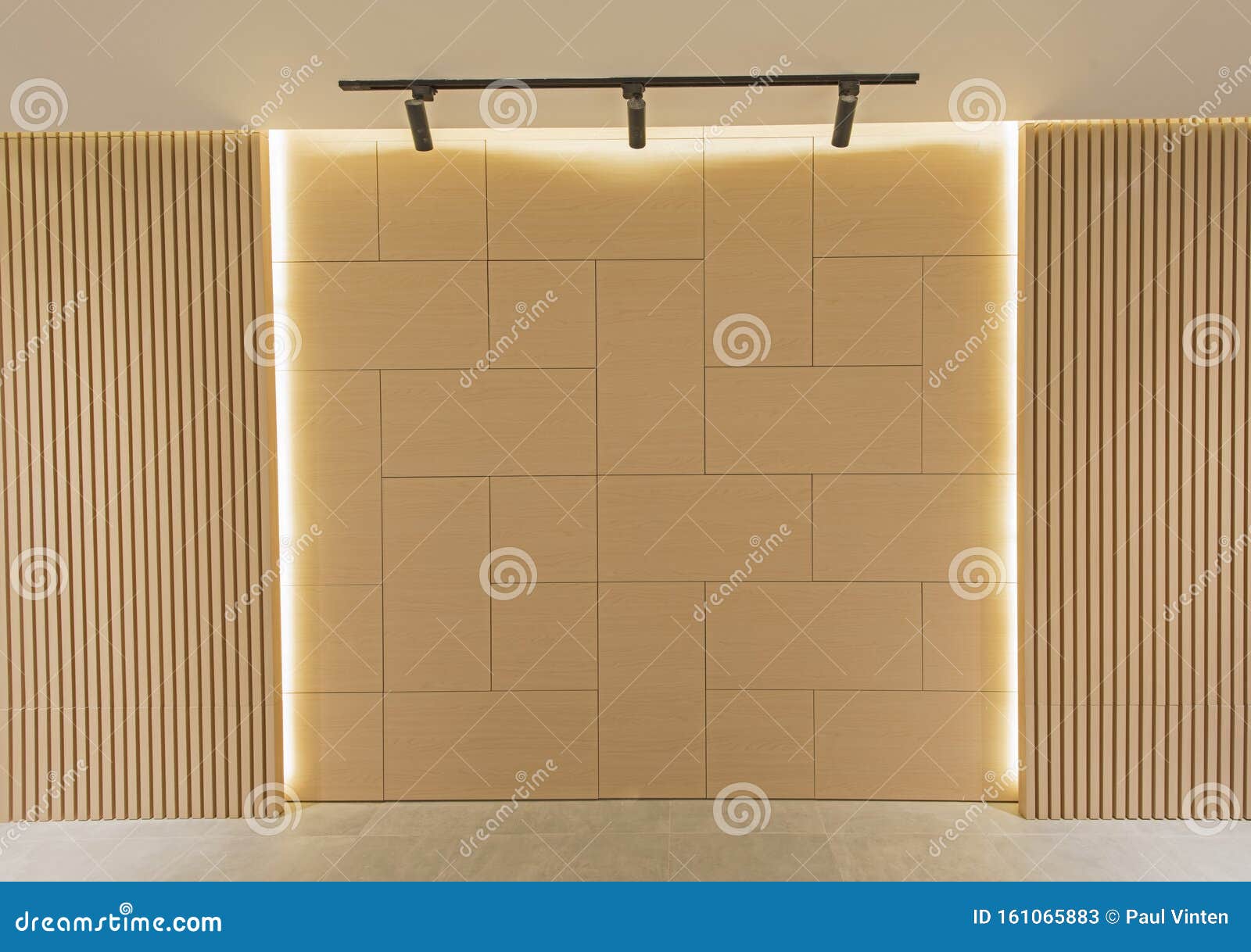 Closeup of Wall Cladding with Lighting Stock Image - Image of lighting ...