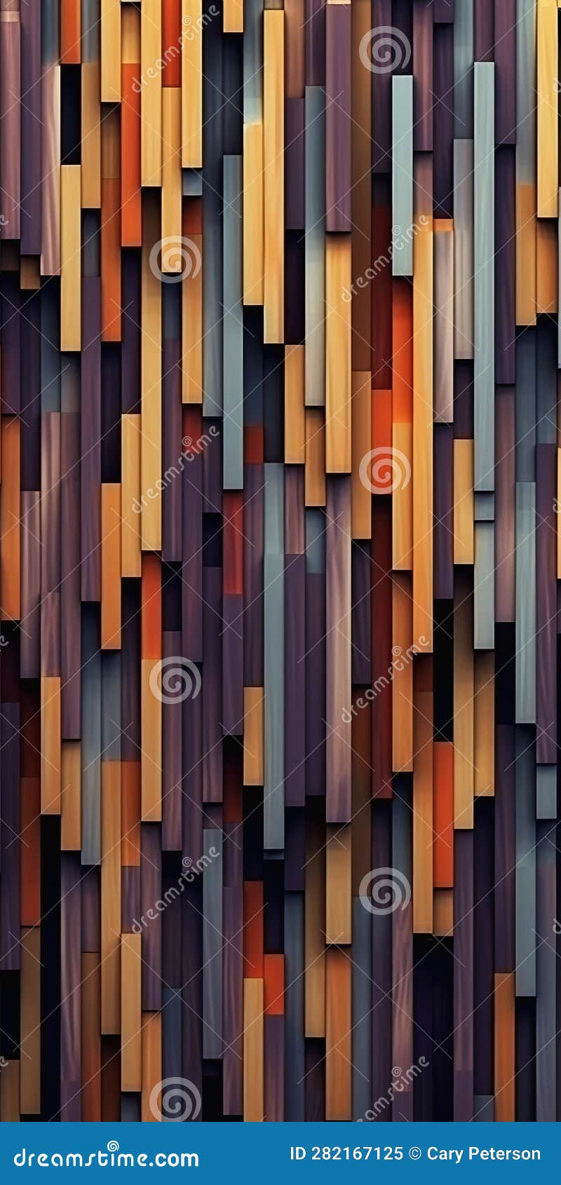 Closeup Wall of Different Color Wood Blocks in an Abstract Backg Stock ...