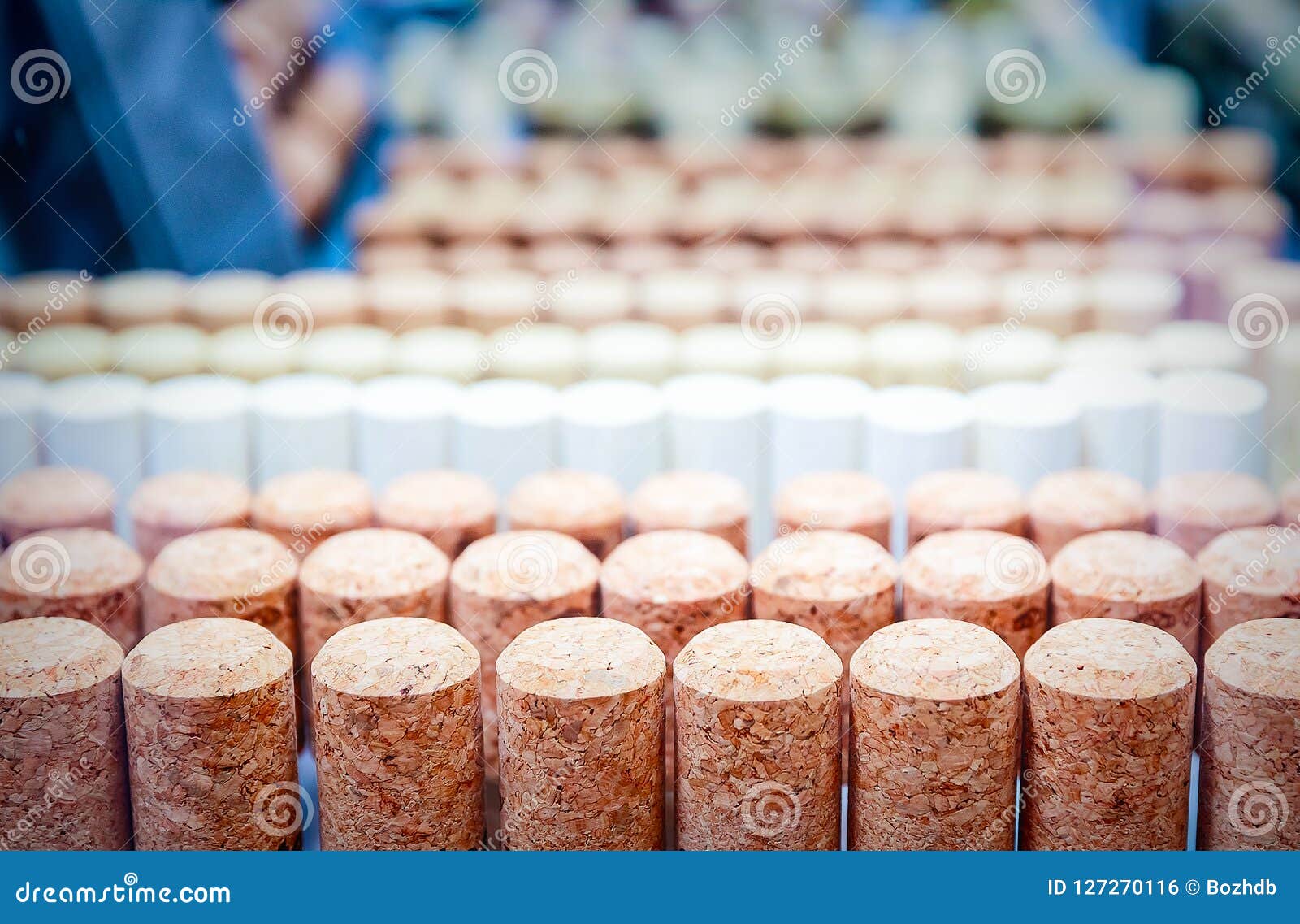 Closeup of a Wall of New Wine Corks Stock Photo - Image of background ...