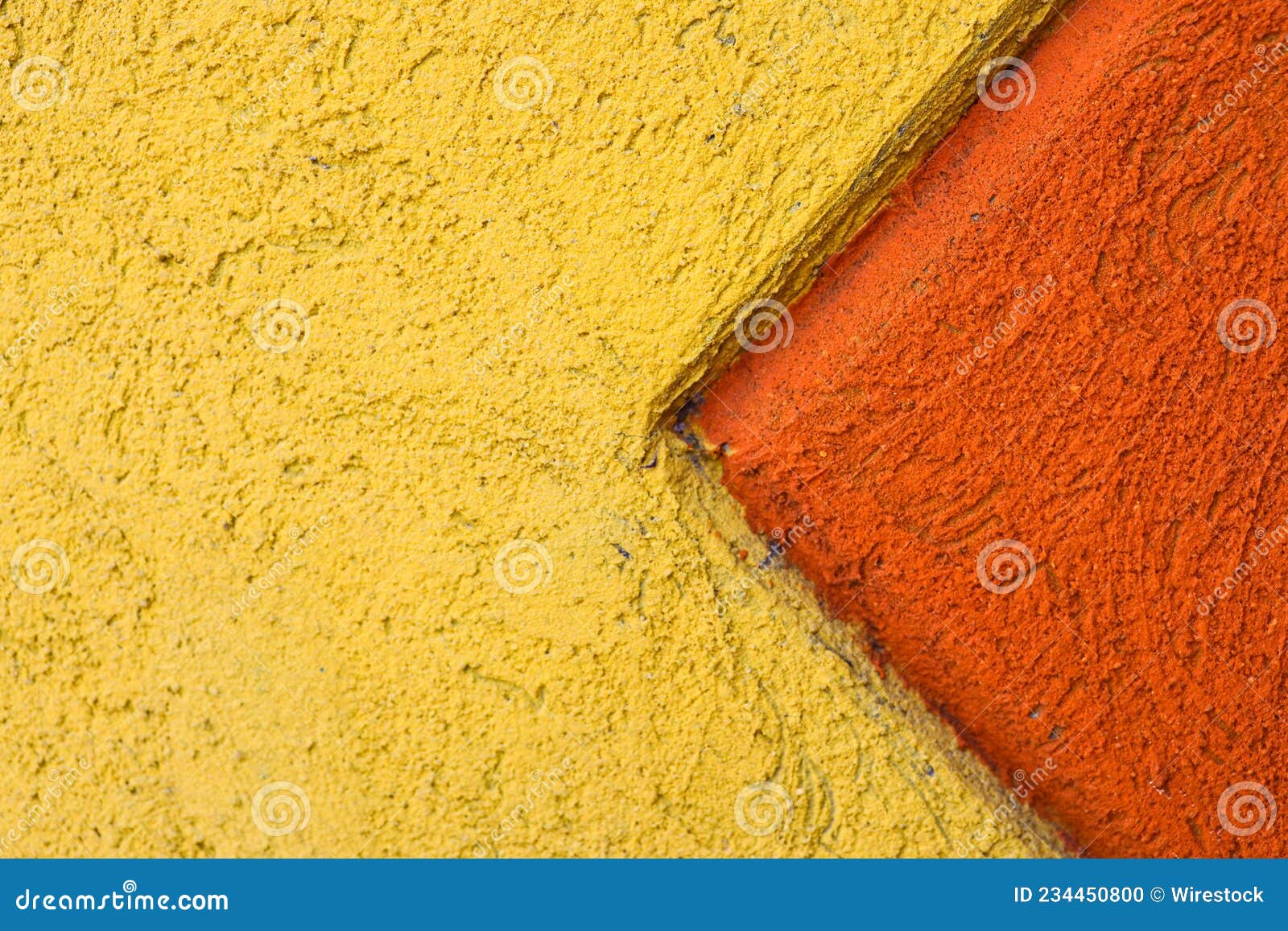 Closeup of a Wall with Red and Yellow Structures Stock Photo - Image of ...