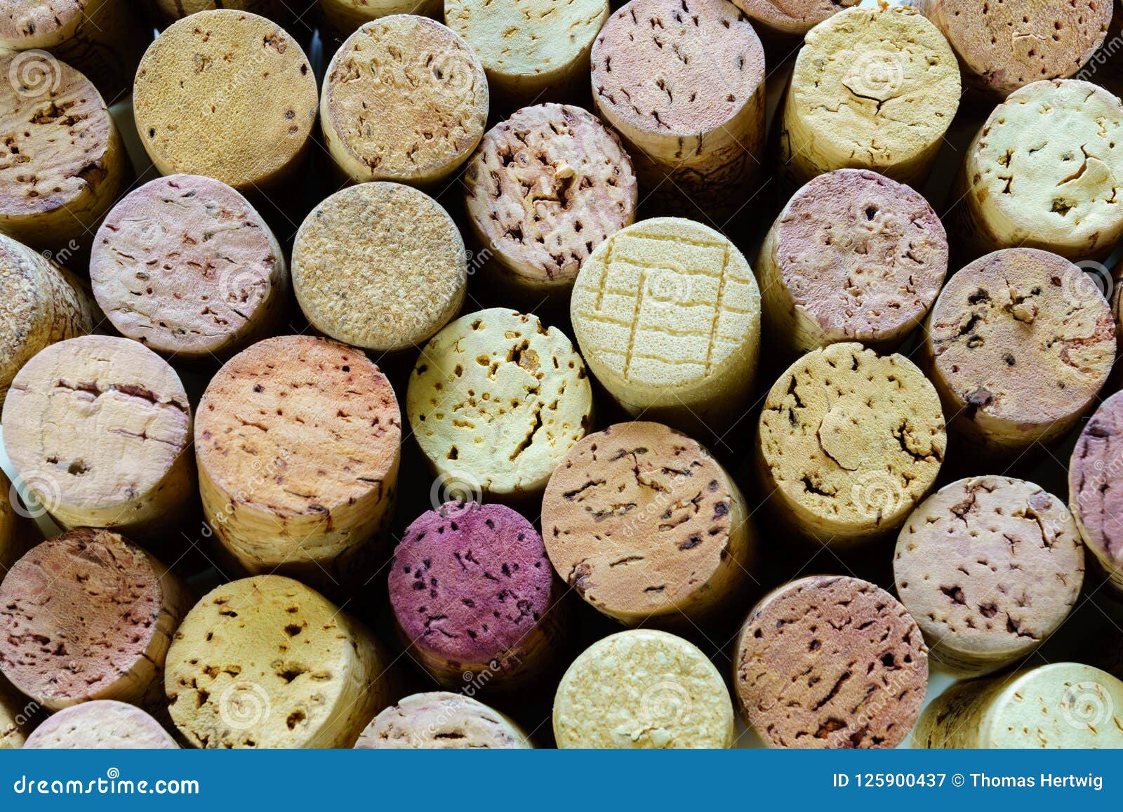 Closeup of a Wall of Used Wine Corks. a Random Selection of Used Wine ...
