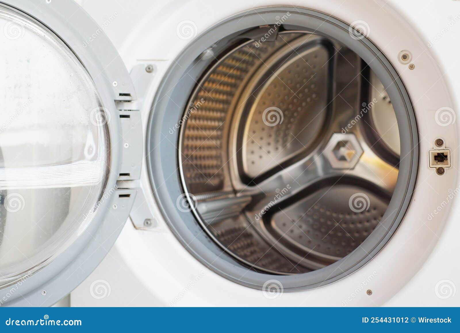 Closeup of a Washing Machine Detail Stock Photo - Image of home ...