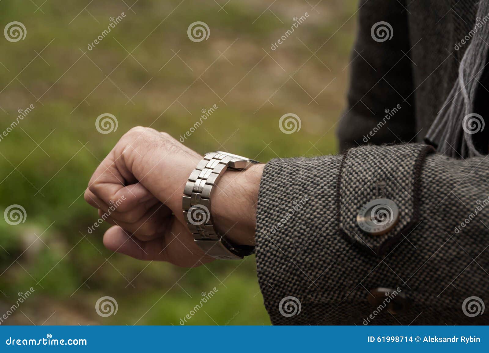 Closeup of Watch and the Hand Stock Photo - Image of check, person ...