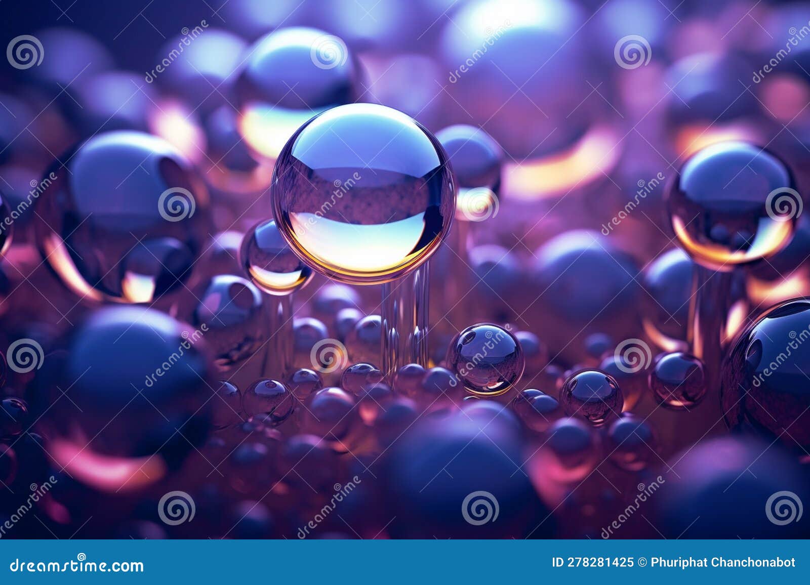 Closeup Water Drop in Science Style with Generative AI Stock ...