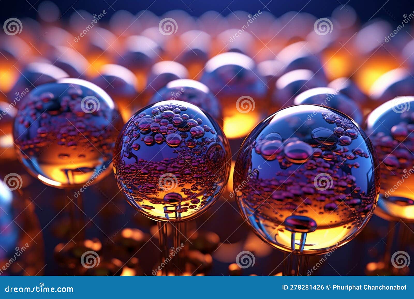 Closeup Water Drop in Science Style with Generative AI Stock ...