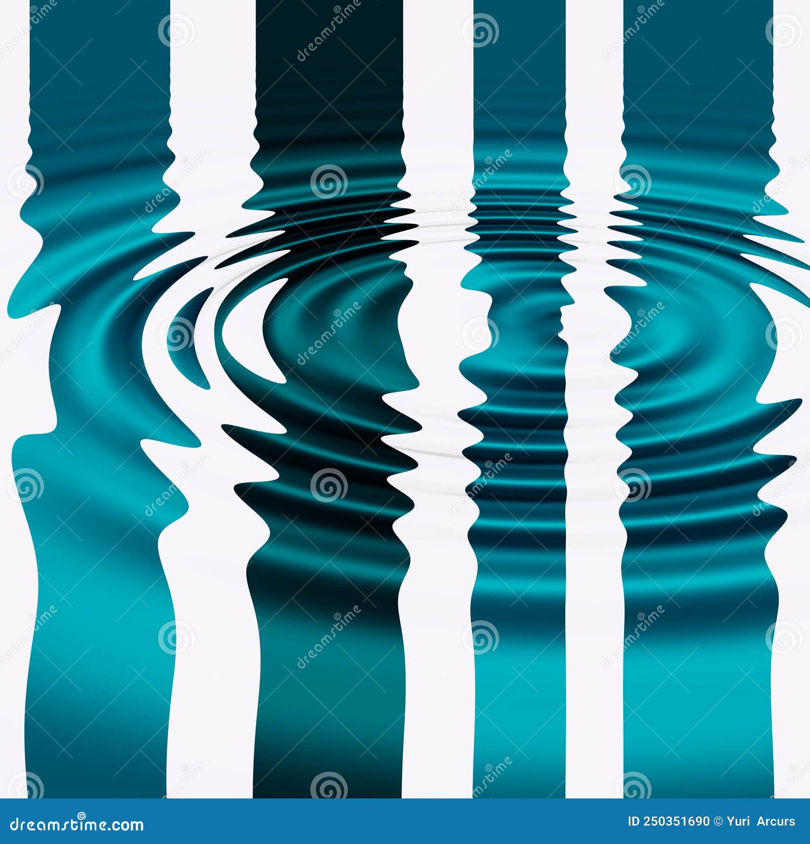 Closeup of Water Ripple and Graphic Pattern after a Drop is Splashed ...