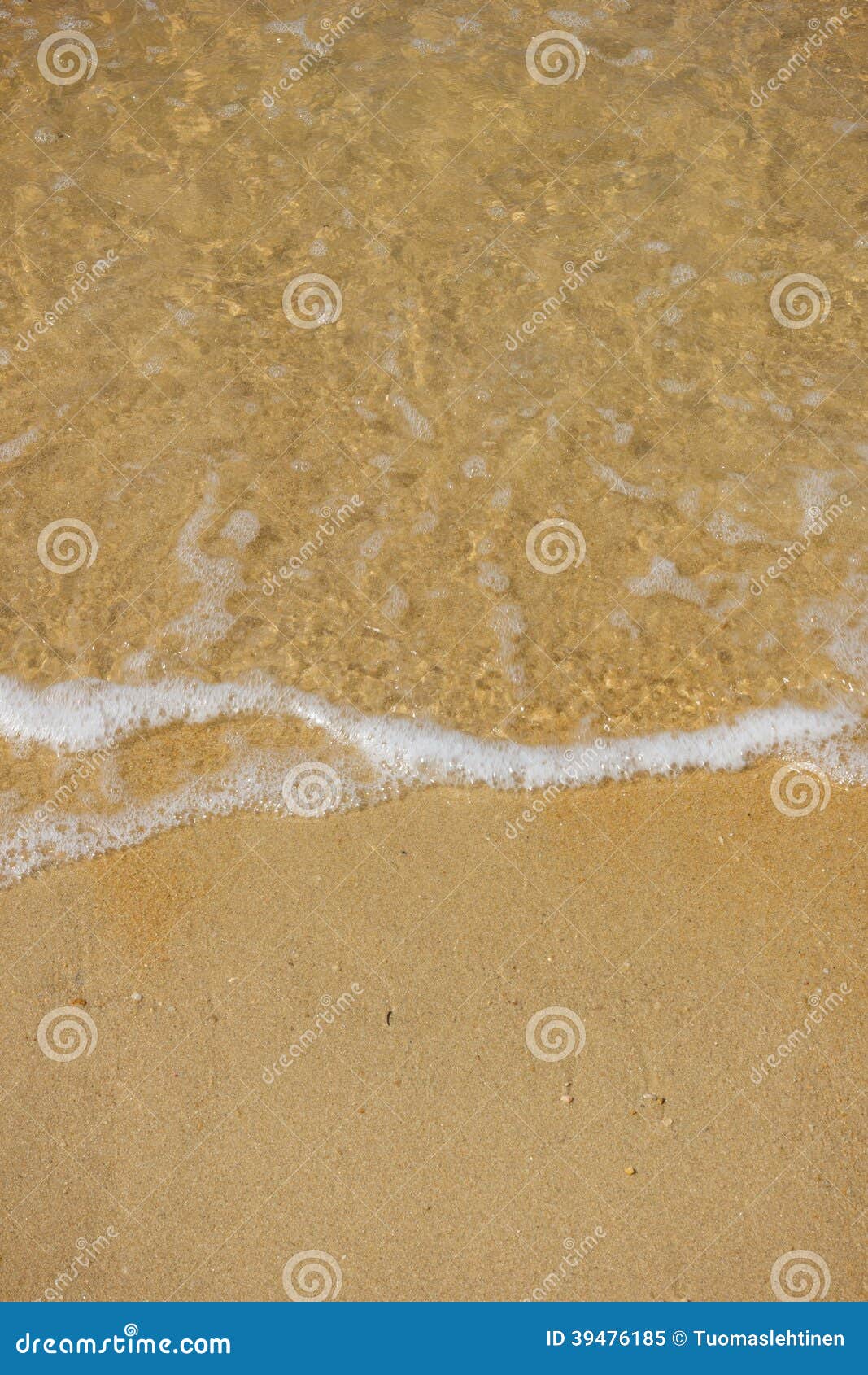 Closeup of Water at a Sandy Beach Stock Image - Image of foam, sand ...