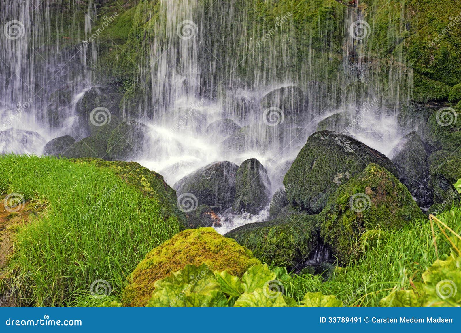Closeup waterfall stock image. Image of foliage, fall - 33789491