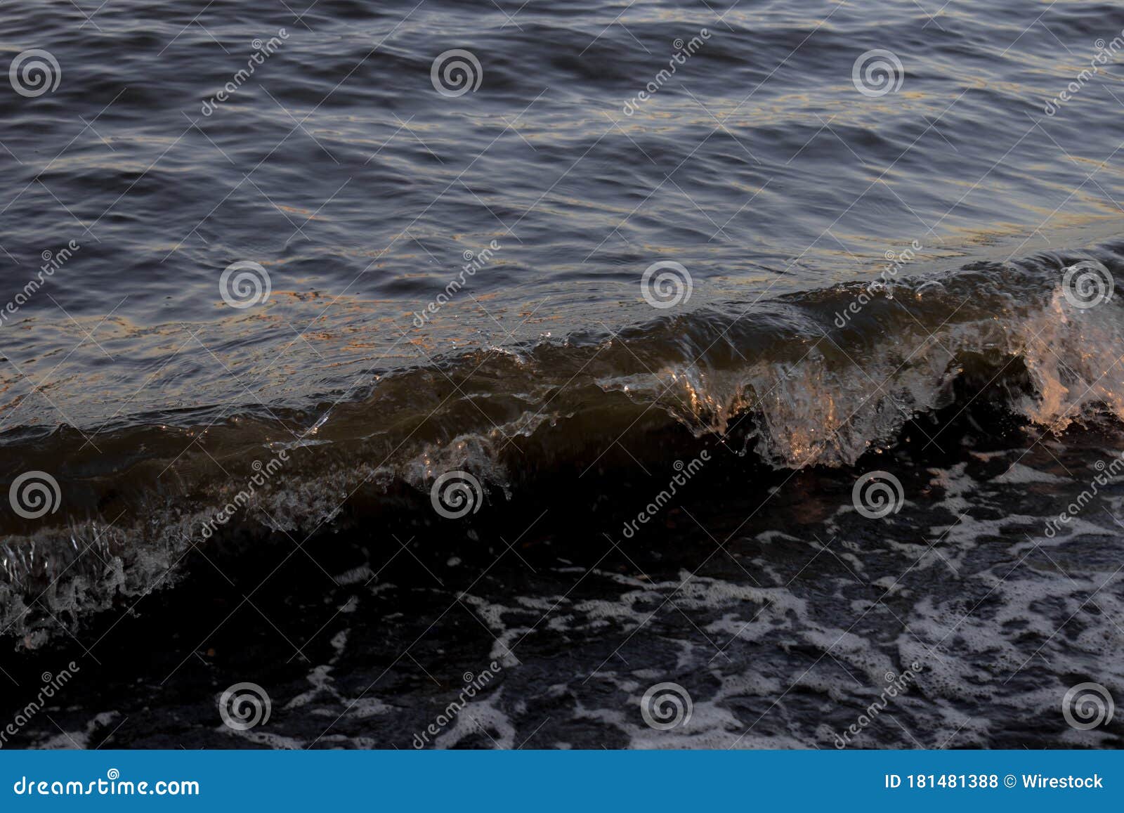 Closeup of Waves Crashing on the Seashore Stock Photo - Image of surf ...