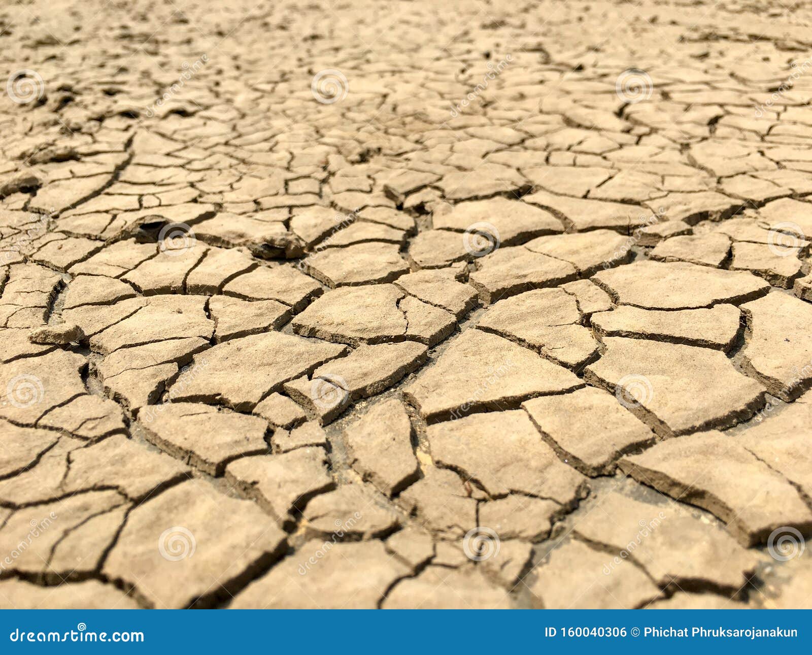 Closeup Weathered Texture and Background of Arid Cracked Ground. Broken ...