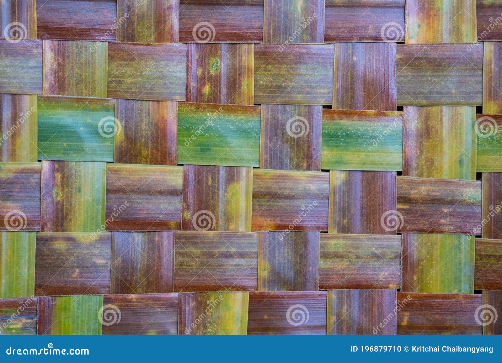 Closeup Weaving Coconut Leaves Texture for Background Stock Photo ...
