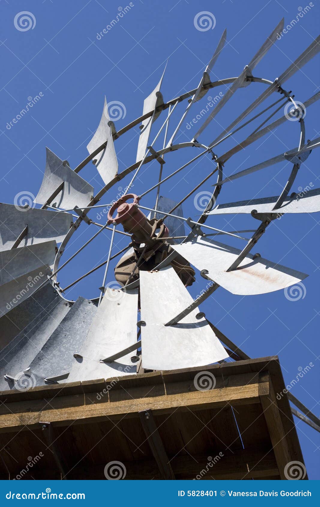 Closeup Of Western Windmill Stock Image - Image: 5828401