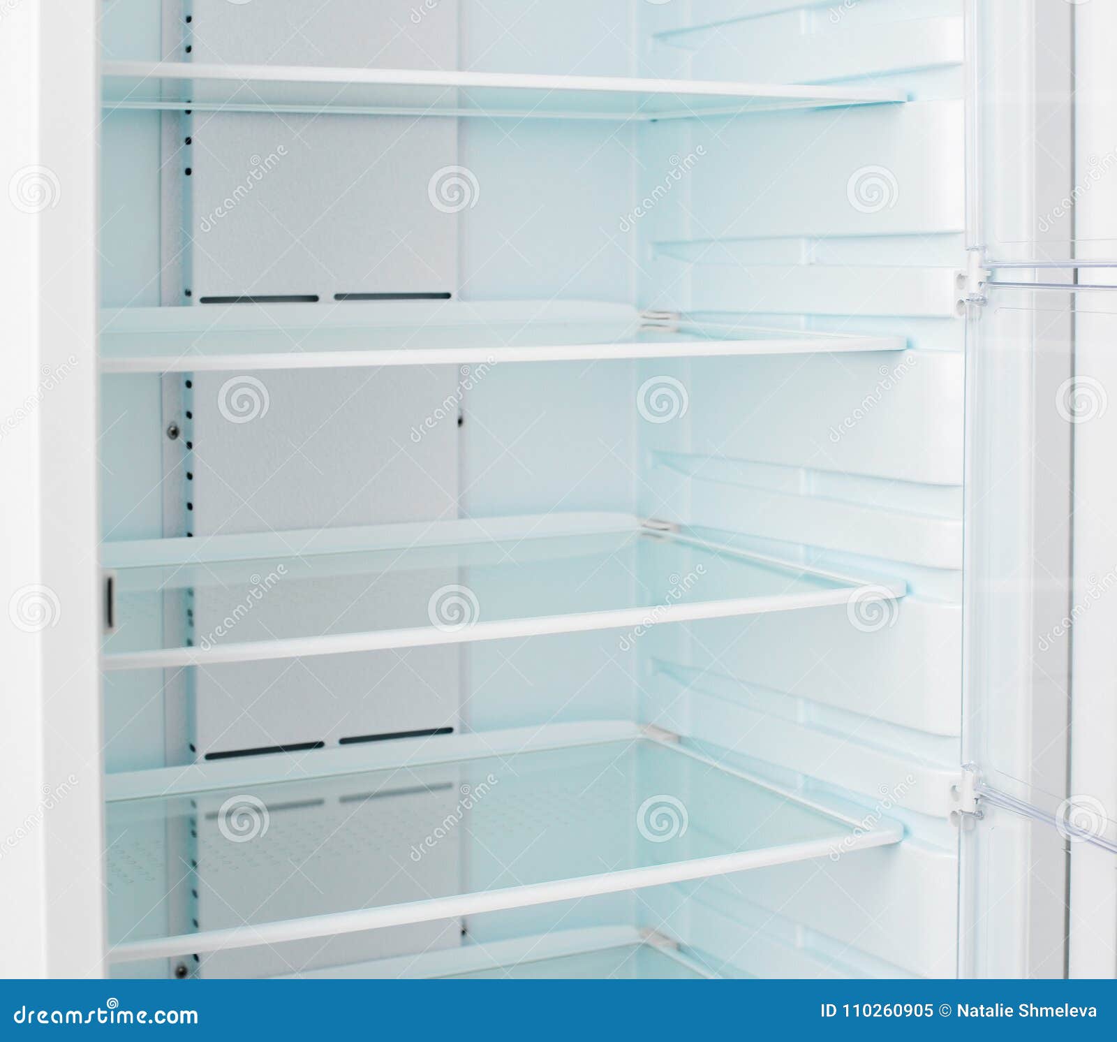 Empty fridge shelves stock image. Image of drugstore - 110260905