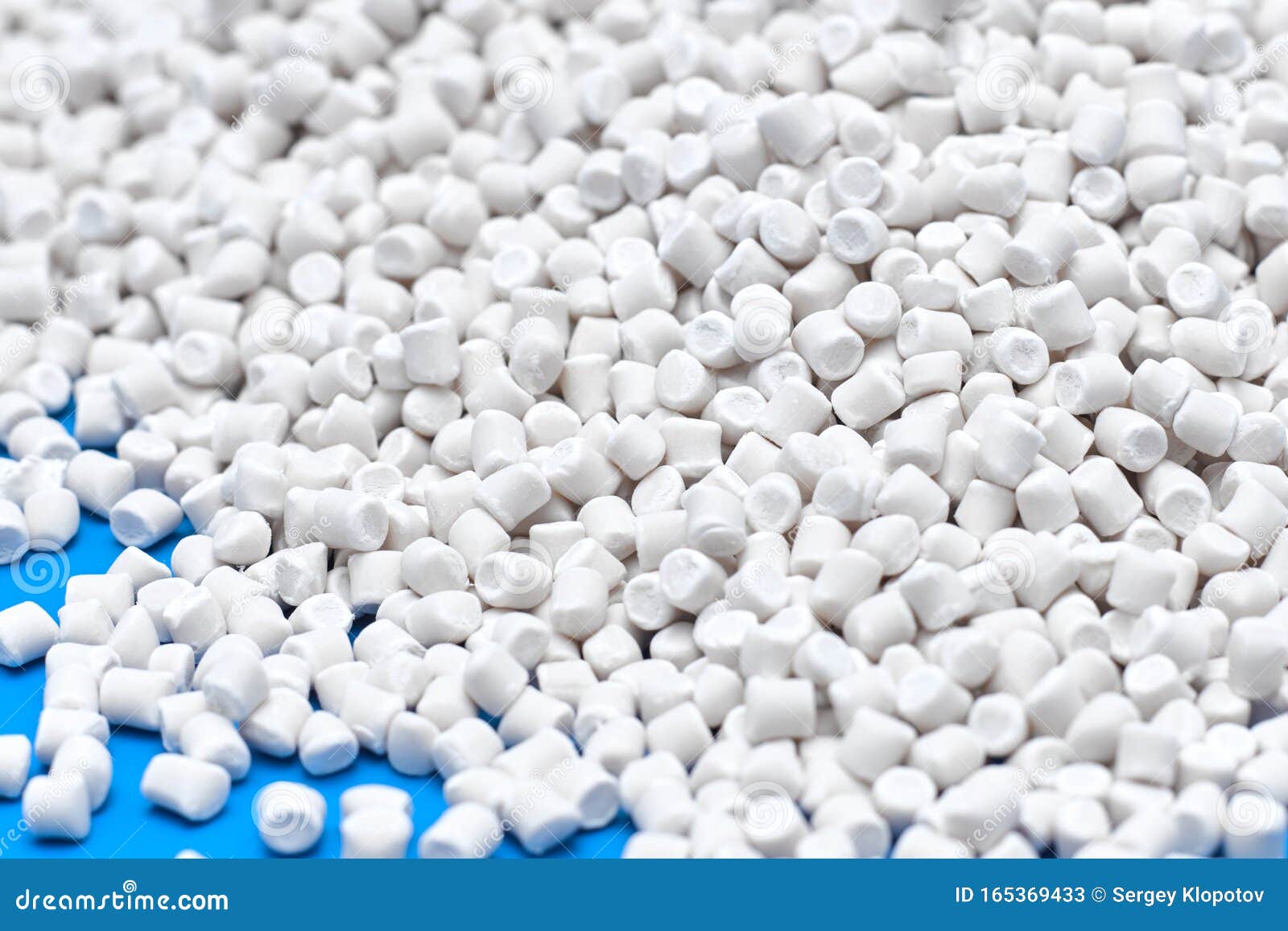 Closeup White Chalk Polymer Granules Stock Image - Image of chemistry ...