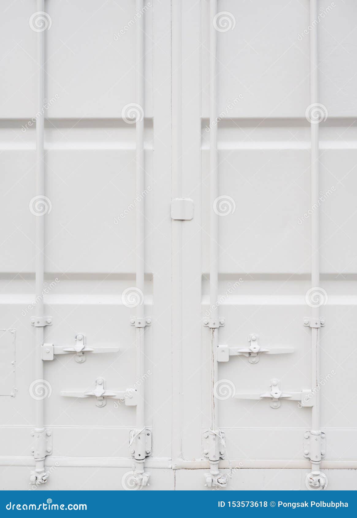 Closeup of the White Container Box Stock Photo - Image of large ...