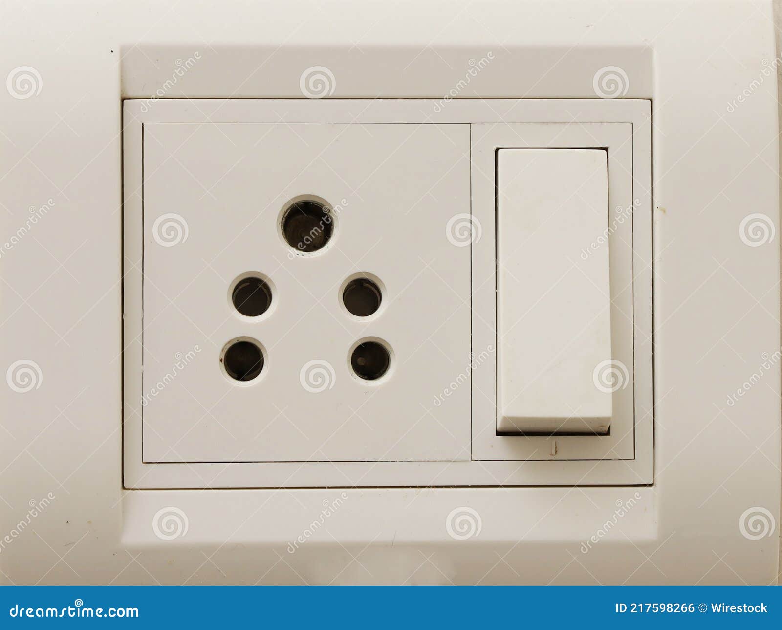 Closeup of White Electric Switchboard Stock Photo - Image of energy ...