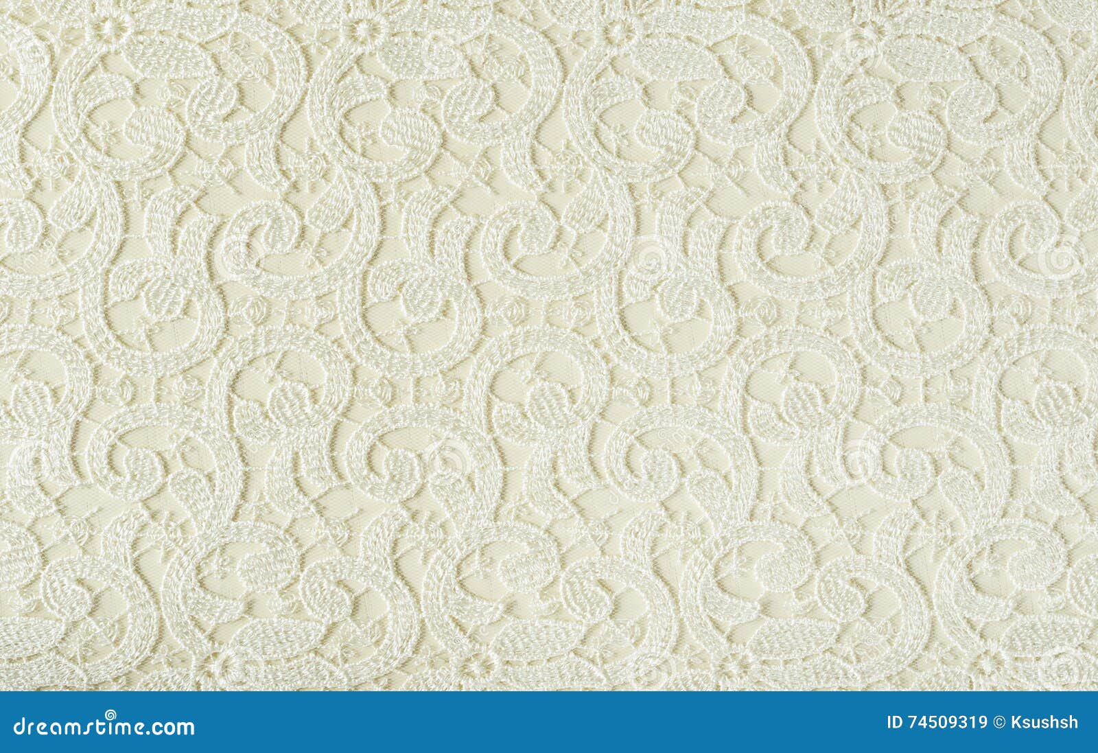 Closeup of White Embroidered Lace Texture Stock Image - Image of ...