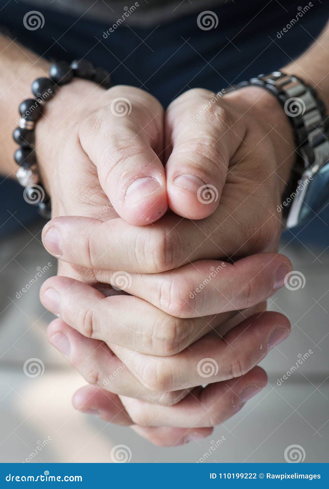 Closeup of White Hands in Praying Gesture Stock Photo - Image of ...