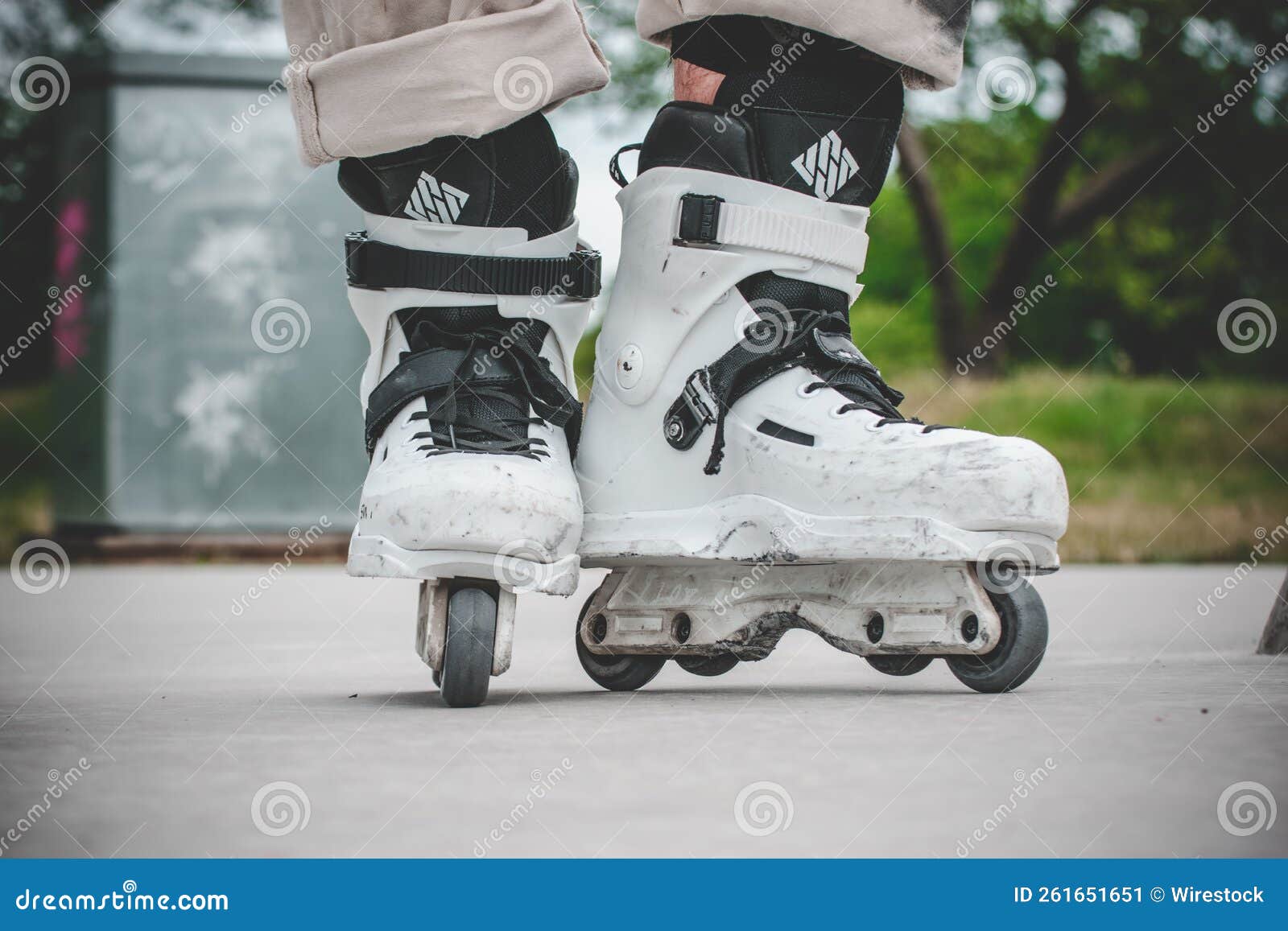 Closeup of White Inline Skates Editorial Photo - Image of white ...